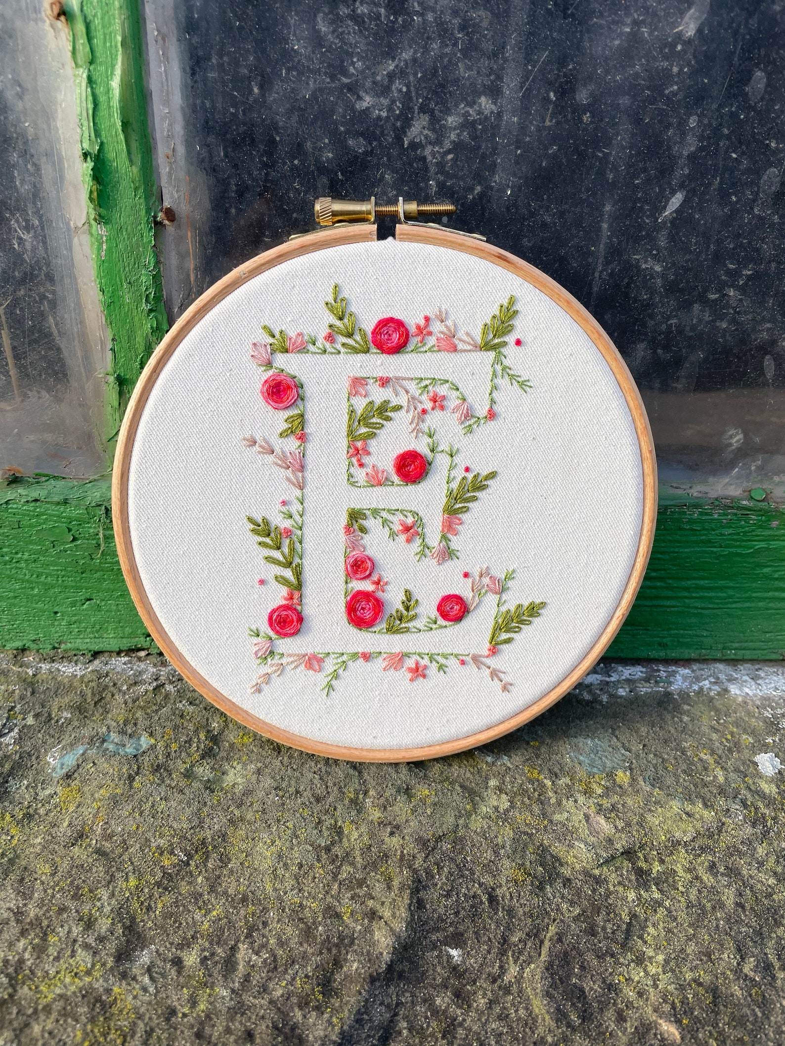 Beautiful E Embroidery PDF Pattern - Etsy