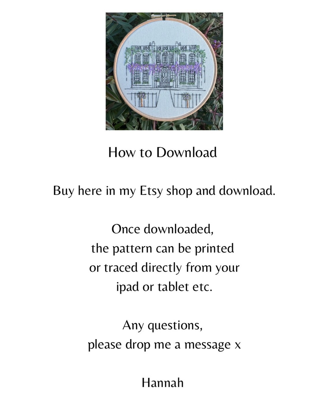 Beautiful Regency Embroidery PDF Pattern for a Wisteria London House - Etsy