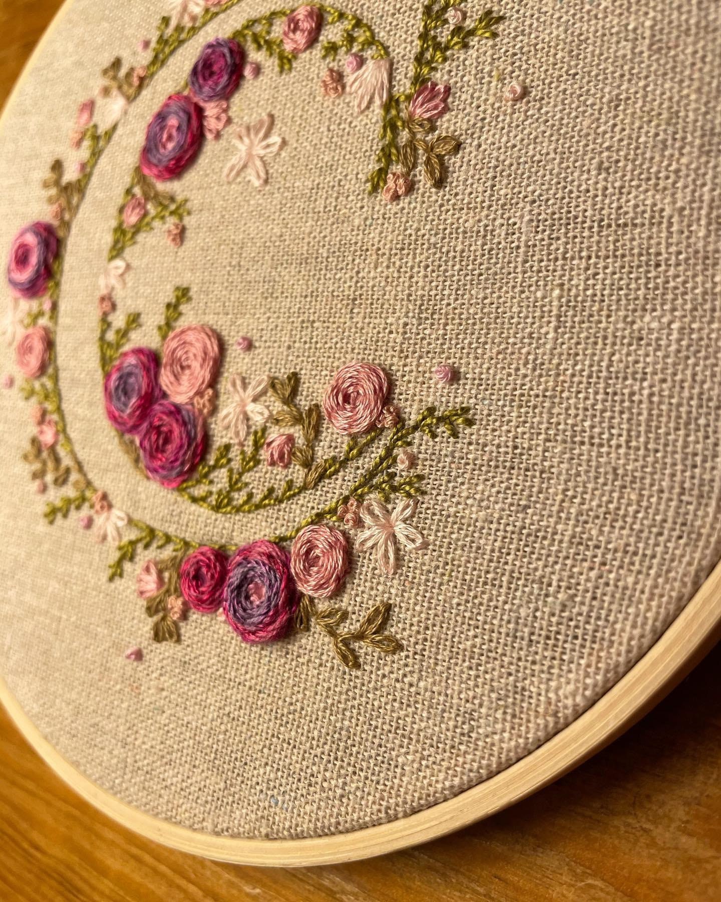 A Beautiful Floral Embroidery Pdf Pattern for the Letter ‘C’. - Etsy