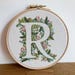 A Beautiful Pdf for the Letter R, Floral Pdf R Embroidery Pattern ...