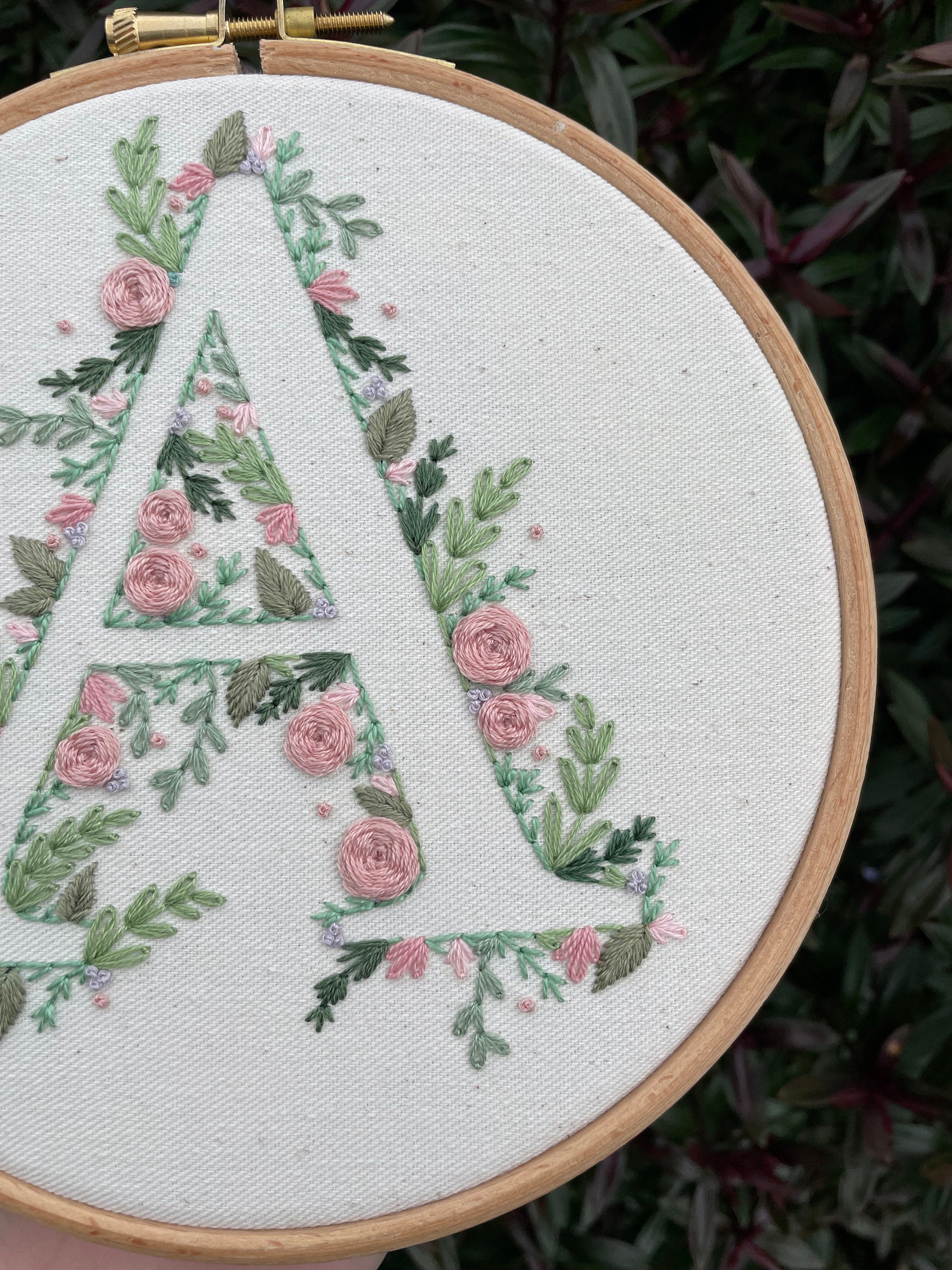 Beautiful A Embroidery PDF Pattern. - Etsy
