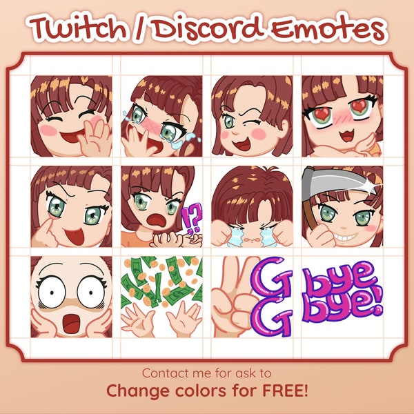 Twitch Color Changing Emotes - Etsy
