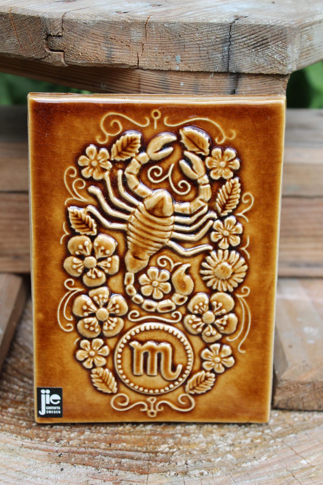 Swedish Ceramic Wall Art - Jie Sweden Wall Plaque - 3D Ceramic Relief ...