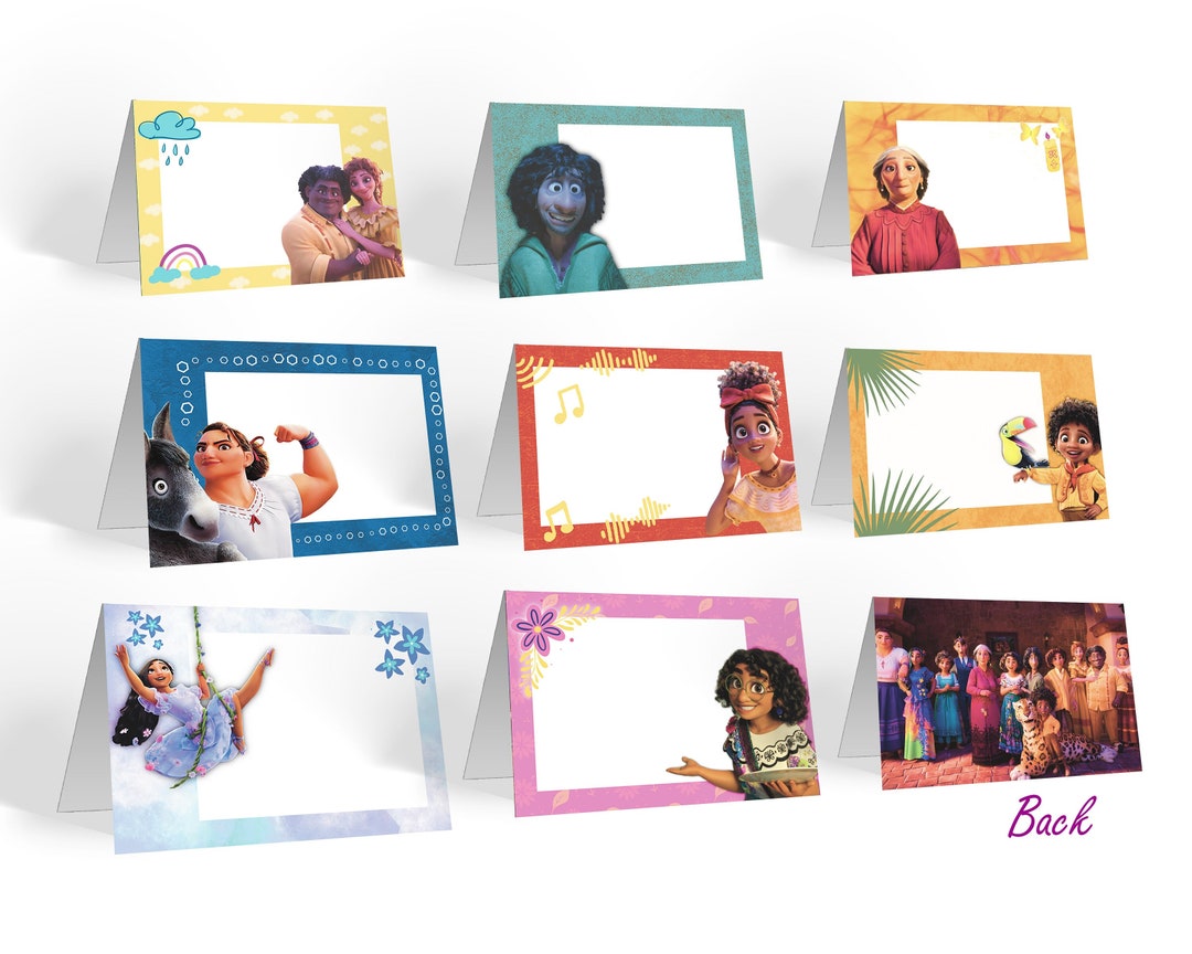 Encanto Birthday Party Food Labels, 8 Designs, Encanto Food Tents ...