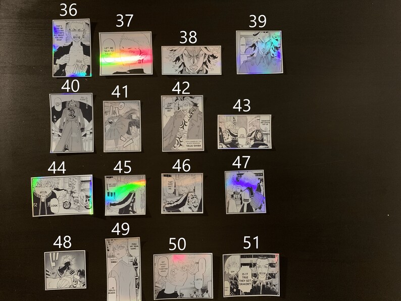 Anime Sticker / Collection 3 / Holo Sticker / Sticker for - Etsy