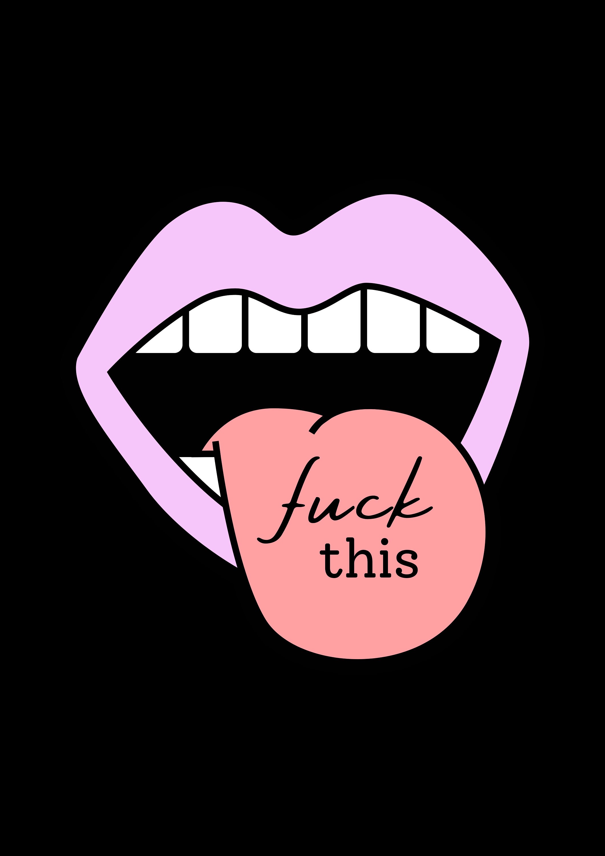 Fck This Tongue, Mouth SVG File for Cricut Digital Download - Etsy