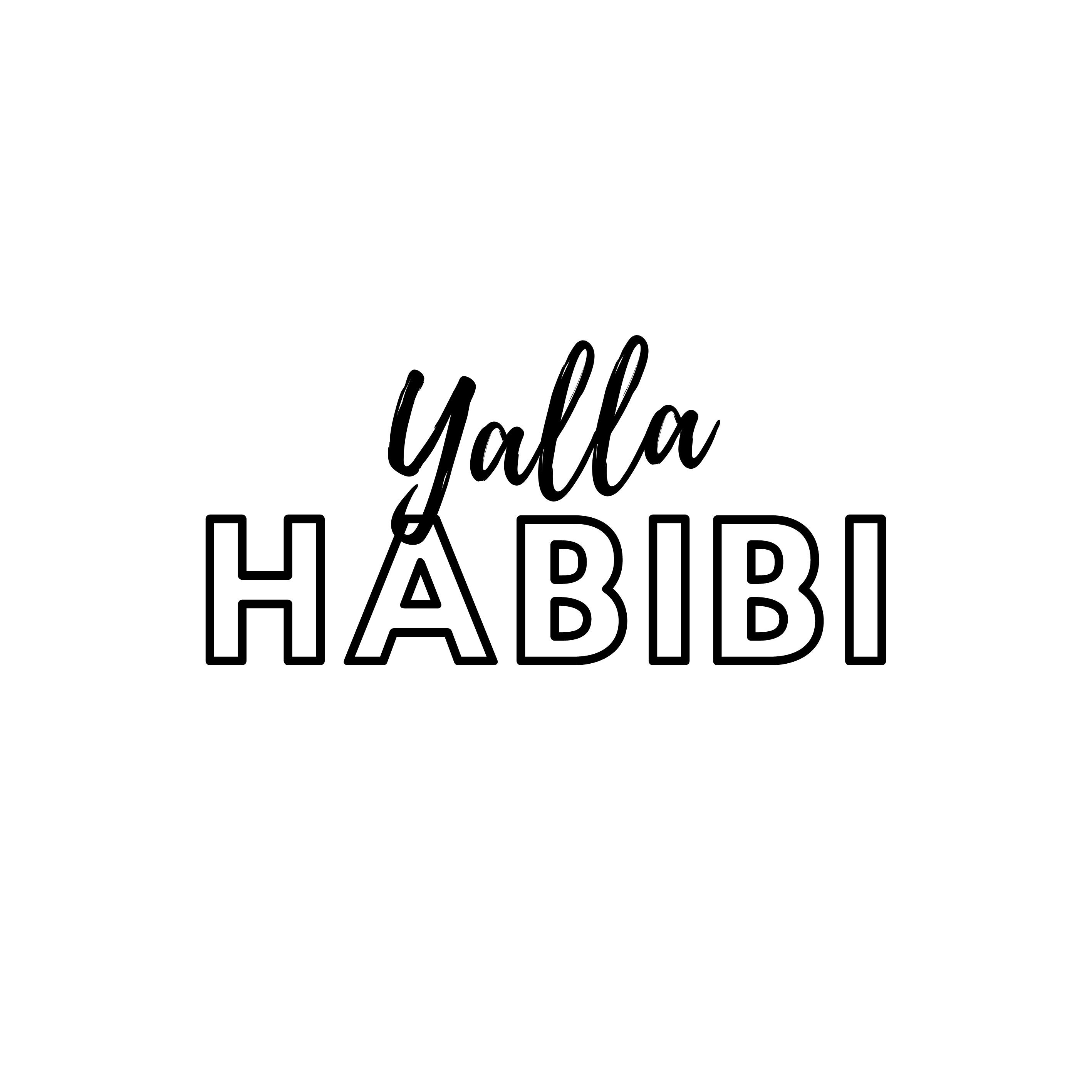 Yalla Habibi Arabic SVG PNG Download Cricut - Etsy