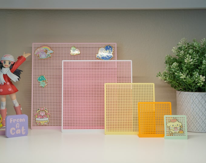 Enamel Pin Display in Black With Beautiful Vintage Trim and Black ...