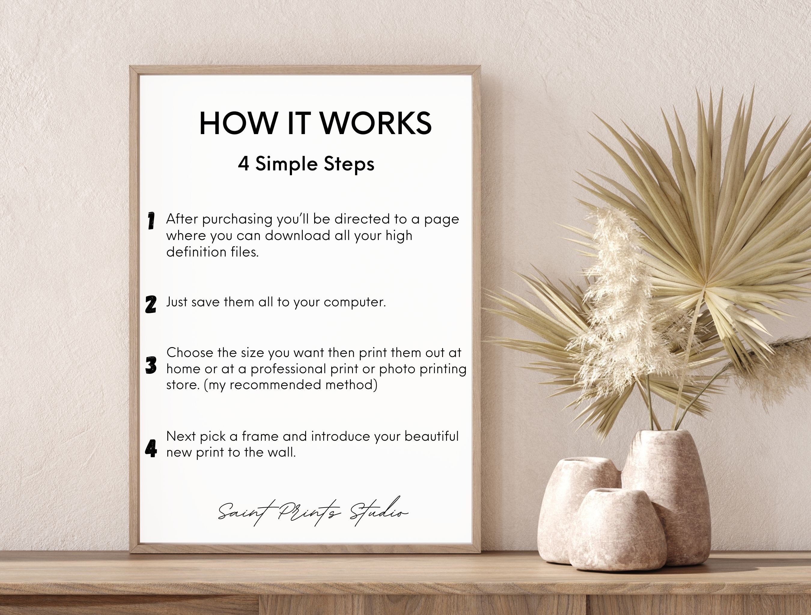 Zen Wall Art. Japandi Style Poster. Aesthetic Buddhist Symbols, Endless Knot, Bodhi Tree, Hamza ...