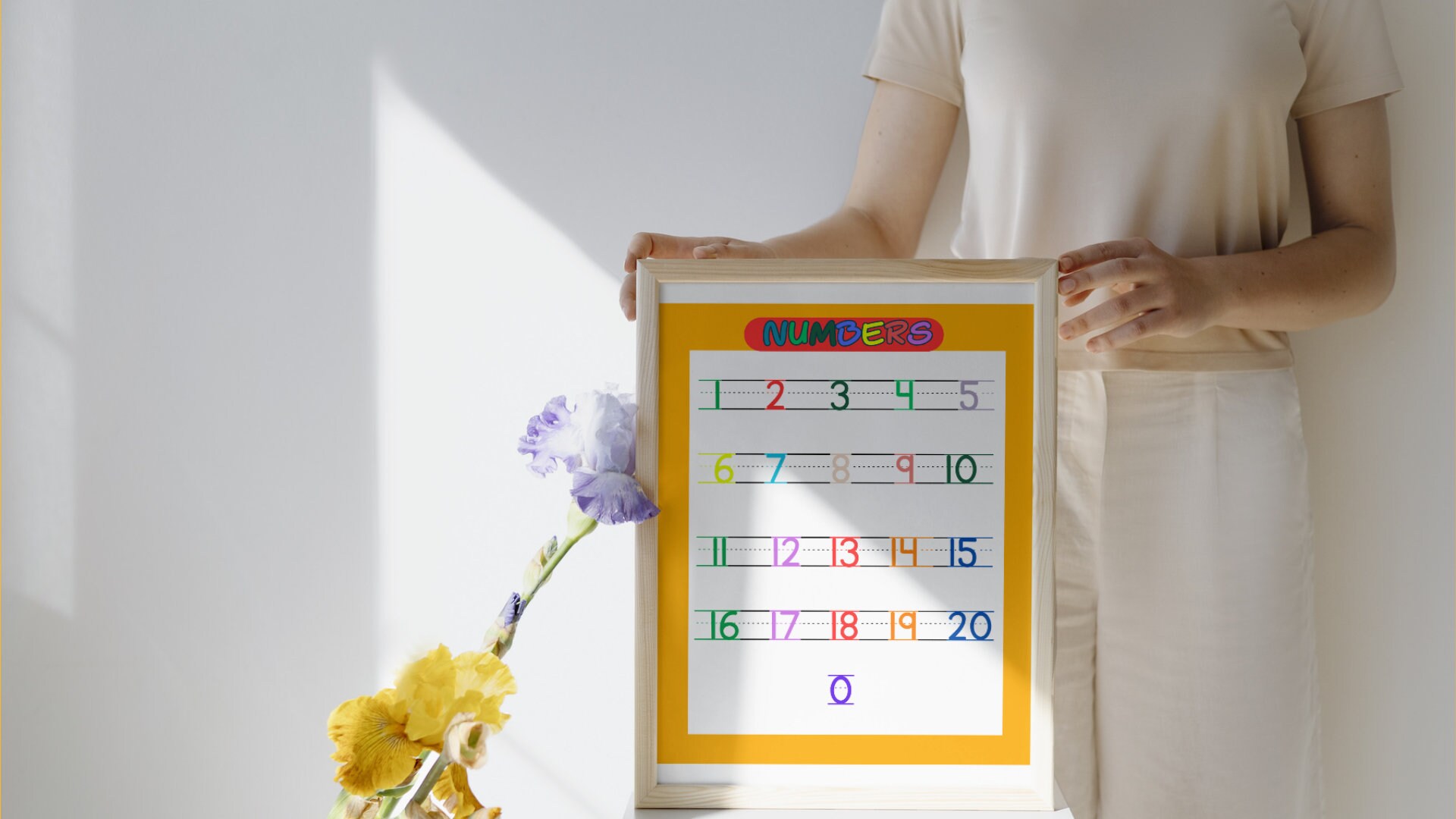 Colorful Alphabet Poster, Educational Wall Art Printable, Homeschool ...
