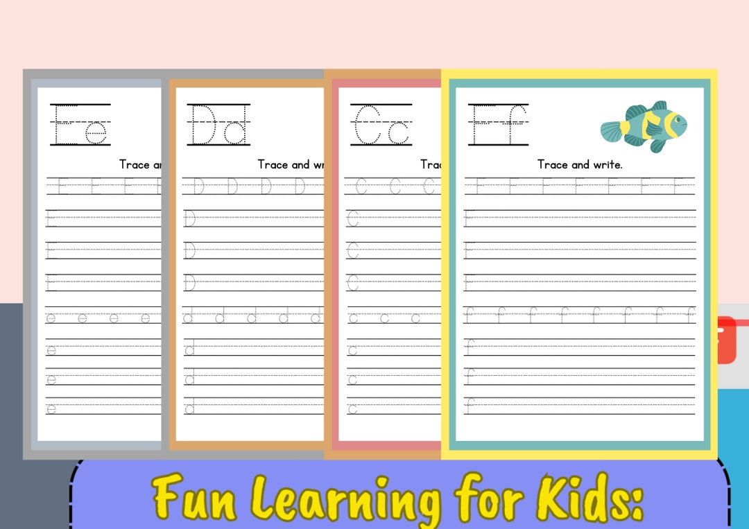 Alphabet and Numbers Workbook | Printable Tracing Worksheets ...