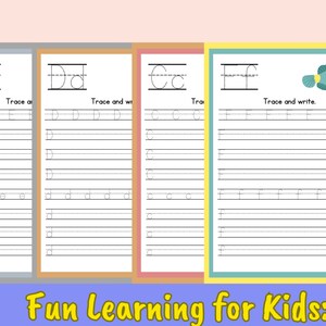 Alphabet and Numbers Workbook | Printable Tracing Worksheets ...