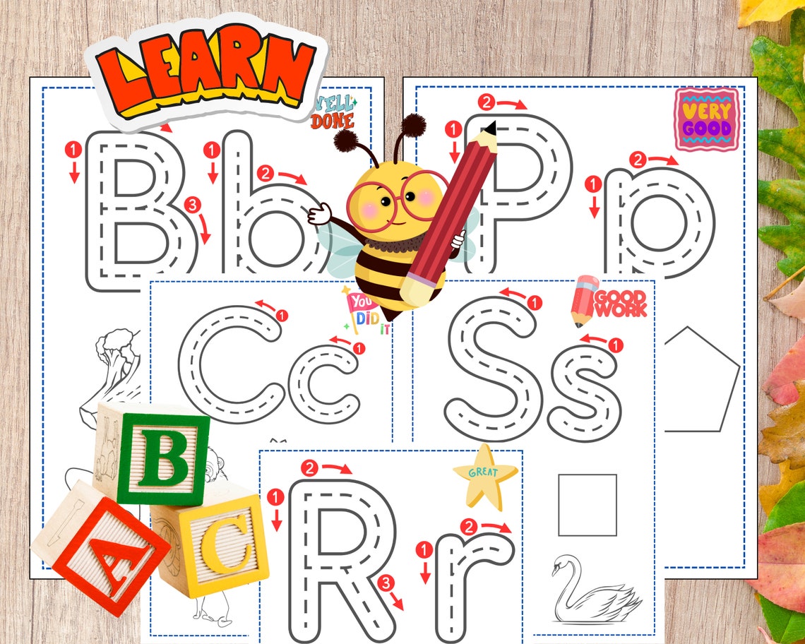 Alphabet Tracing Worksheets,alphabet Coloring Worksheets Educational ...