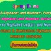 Colorful Alphabet and Number Tracing Worksheets for Kids - A4 Printable ...