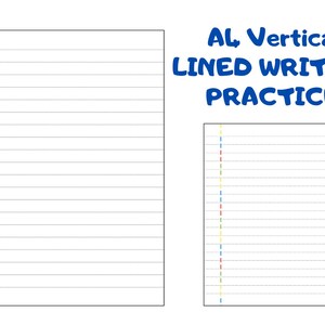 A4 Handwriting Practice Paper Printable Blank Lined Sheets for Writing ...