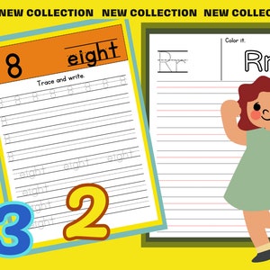 Alphabet and Numbers Workbook | Printable Tracing Worksheets ...