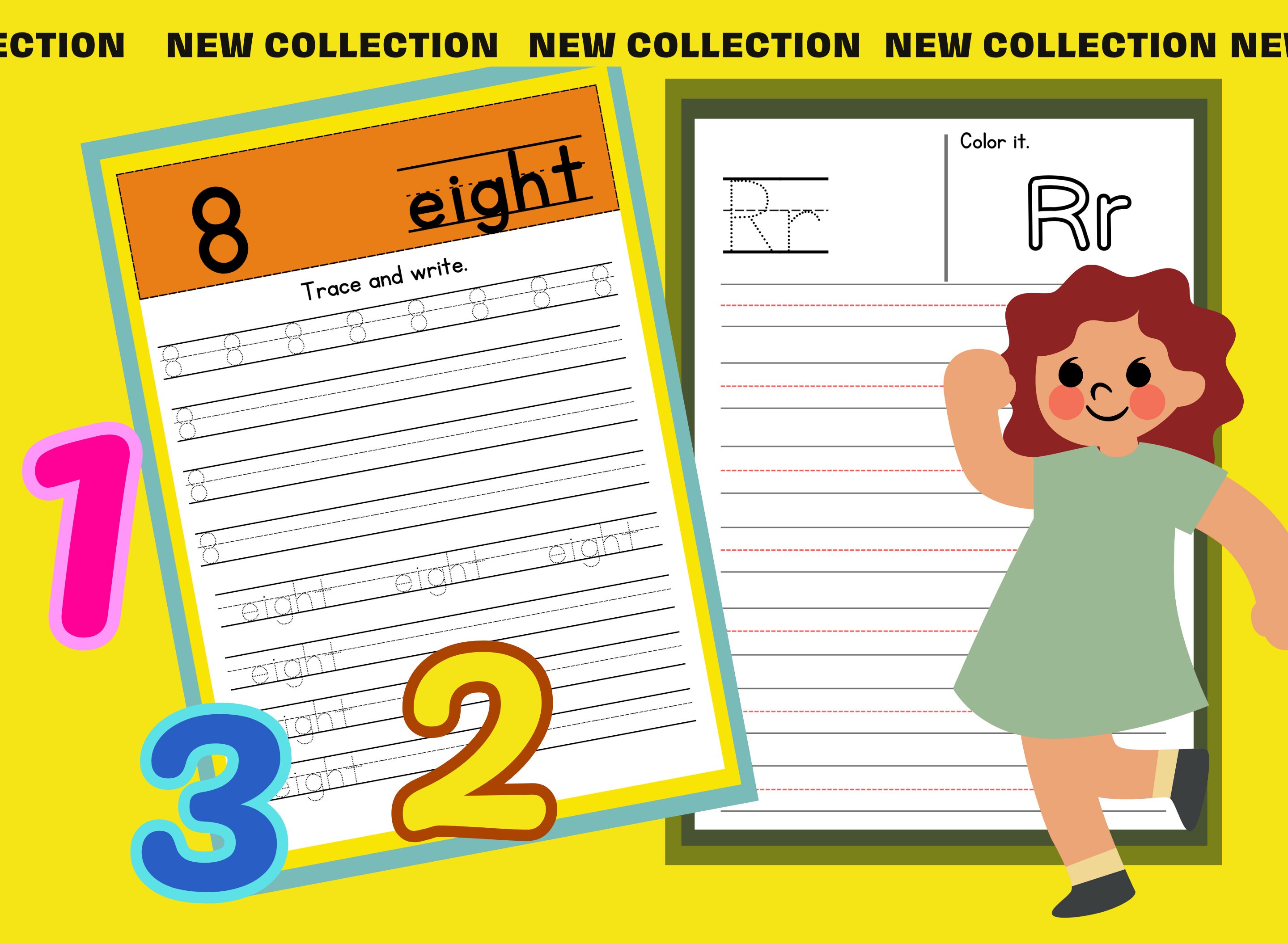 Alphabet and Numbers Workbook | Printable Tracing Worksheets ...