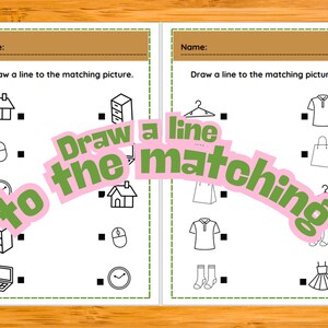 Printable Matching Worksheets, 25 Pages, Match the Picture ...