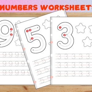 Fun Number Tracing Activity Pack - 0-9 | Preschool Handwriting Practice ...