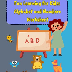Alphabet and Numbers Workbook | Printable Tracing Worksheets ...