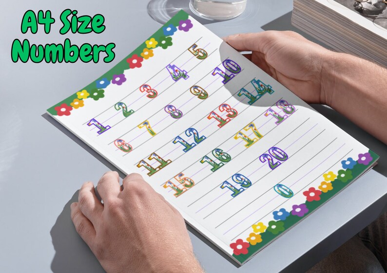 Colorful Alphabet and Number Tracing Worksheets for Kids - A4 Printable ...