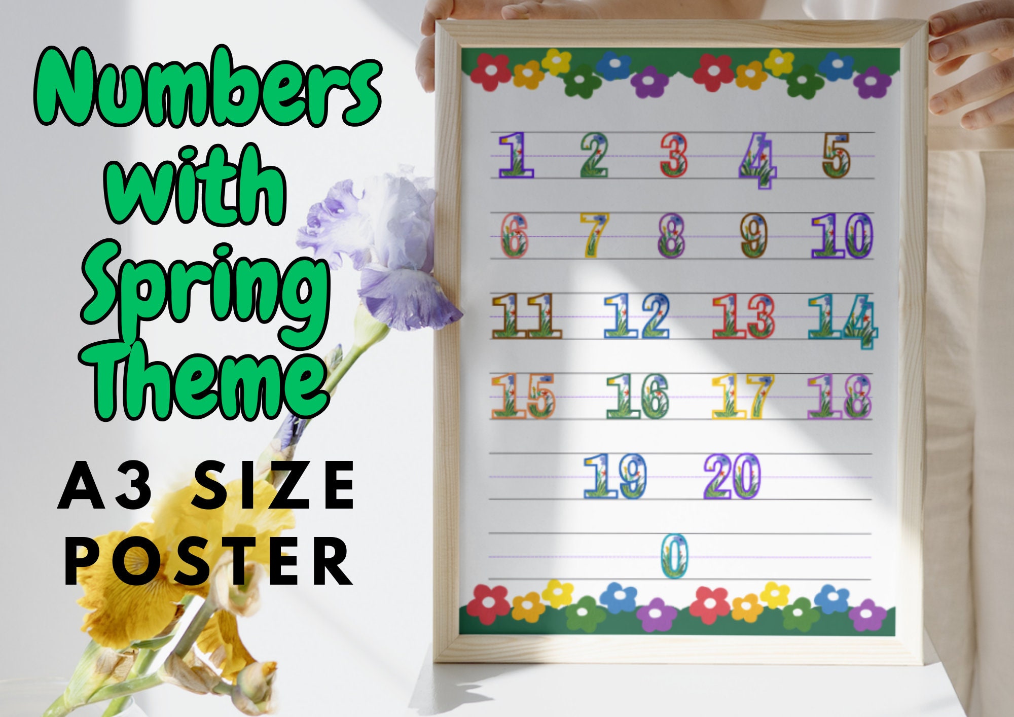 Colorful Alphabet and Number Tracing Worksheets for Kids - A4 Printable ...