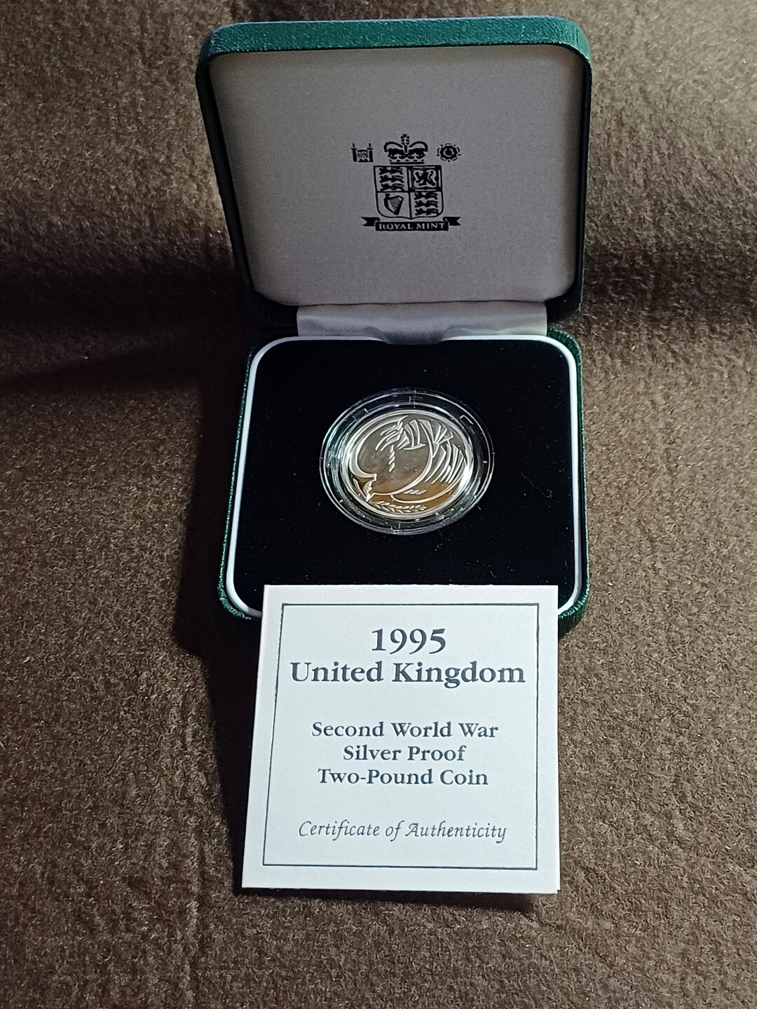 1995 United Kingdom Second World War Dove of Peace .925 Silver Proof ...