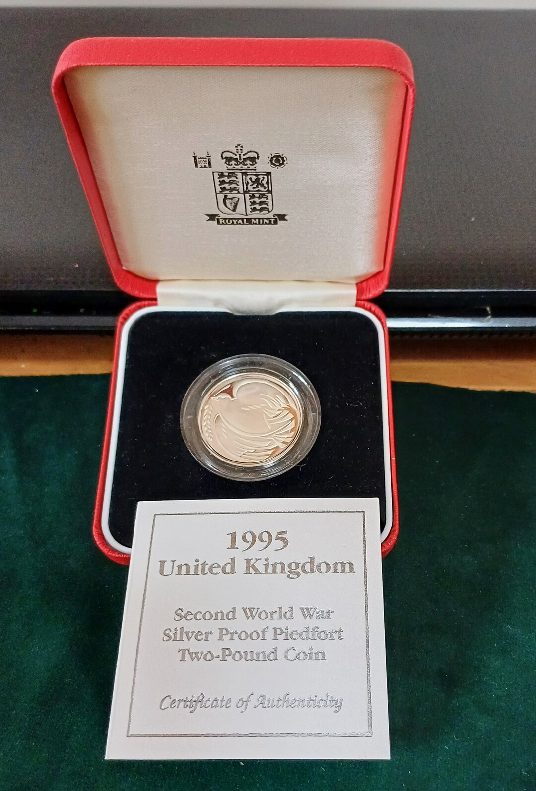 1995 Royal Mint Second World War Silver Proof Piedfort Two Pound Coin ...