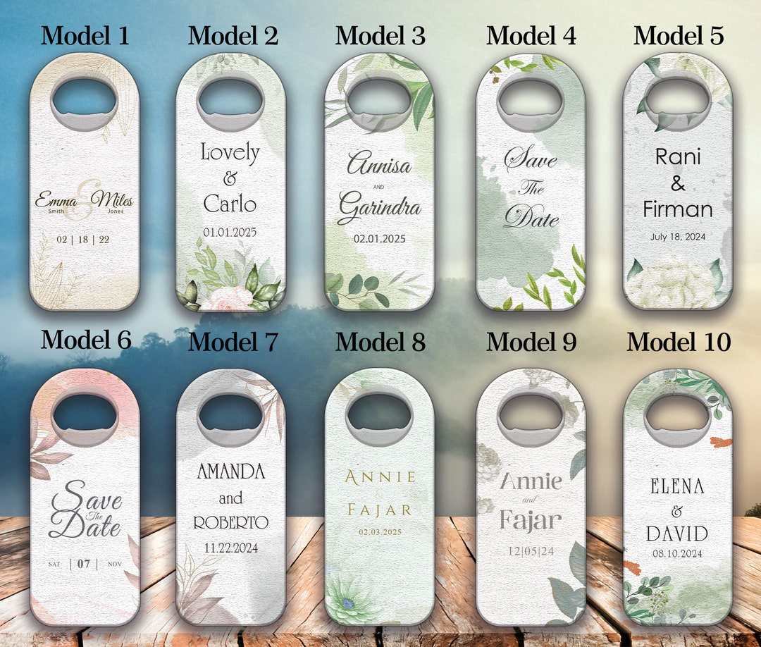 Personalized Magnet Bottle Opener Wedding Favor, Custom Engraved Bottle ...