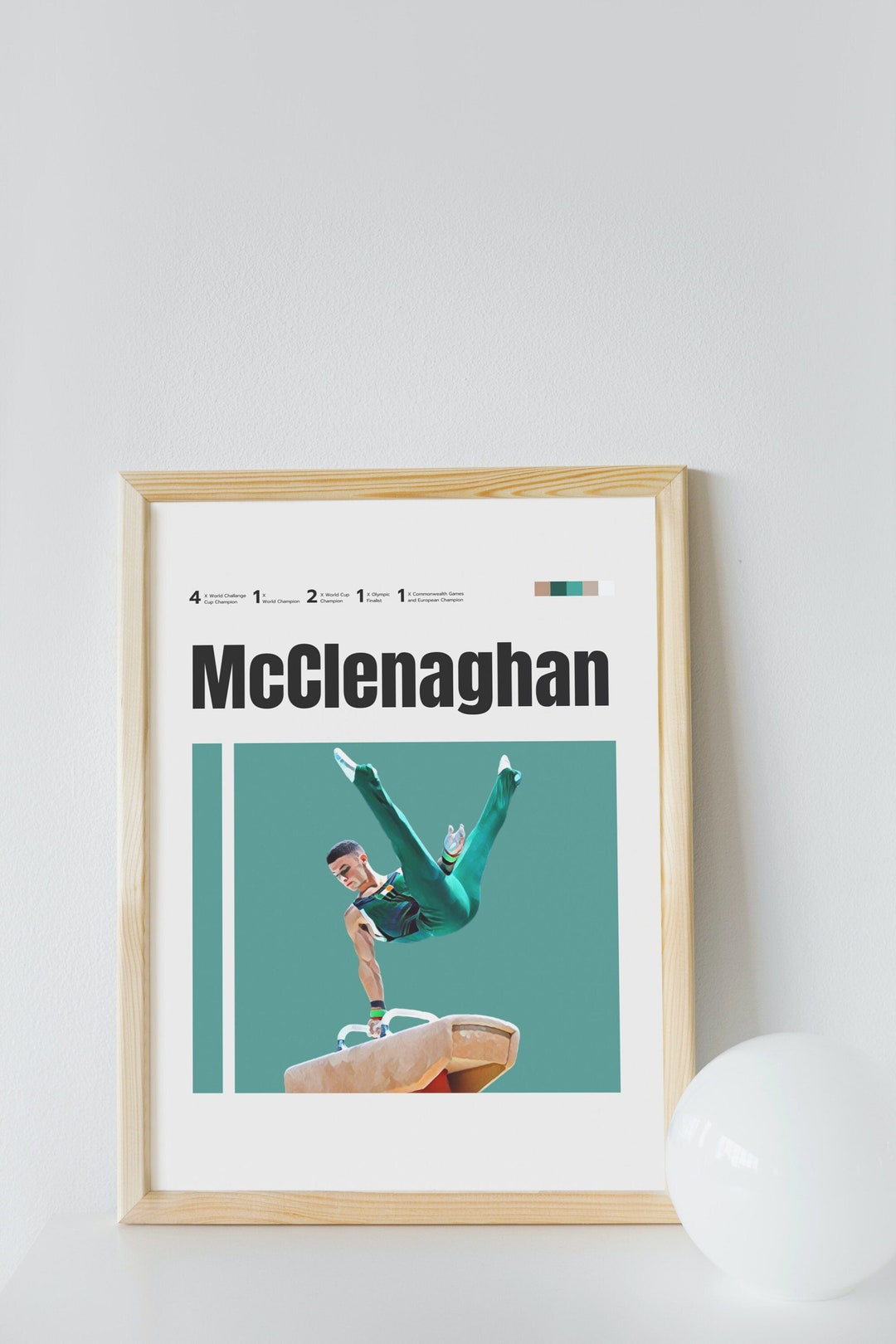 Rhys Mcclenaghan Digital Poster, Mens Artistic Gymnastics Poster ...