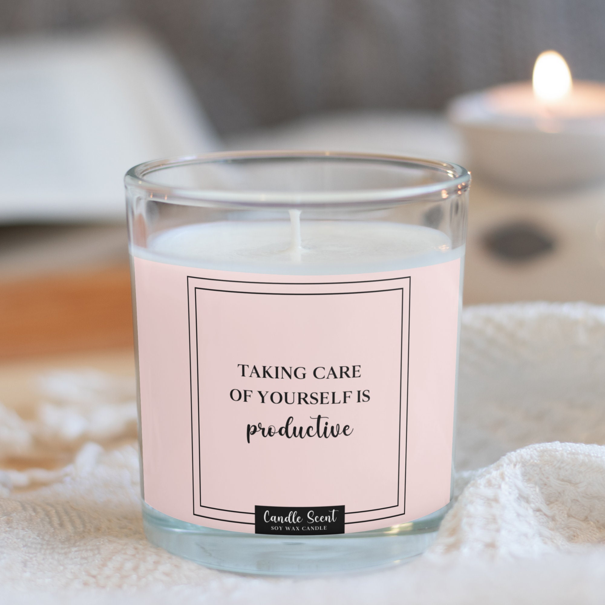 Editable Self Love Candle Label Sticker Template, Healing Candle Labels ...