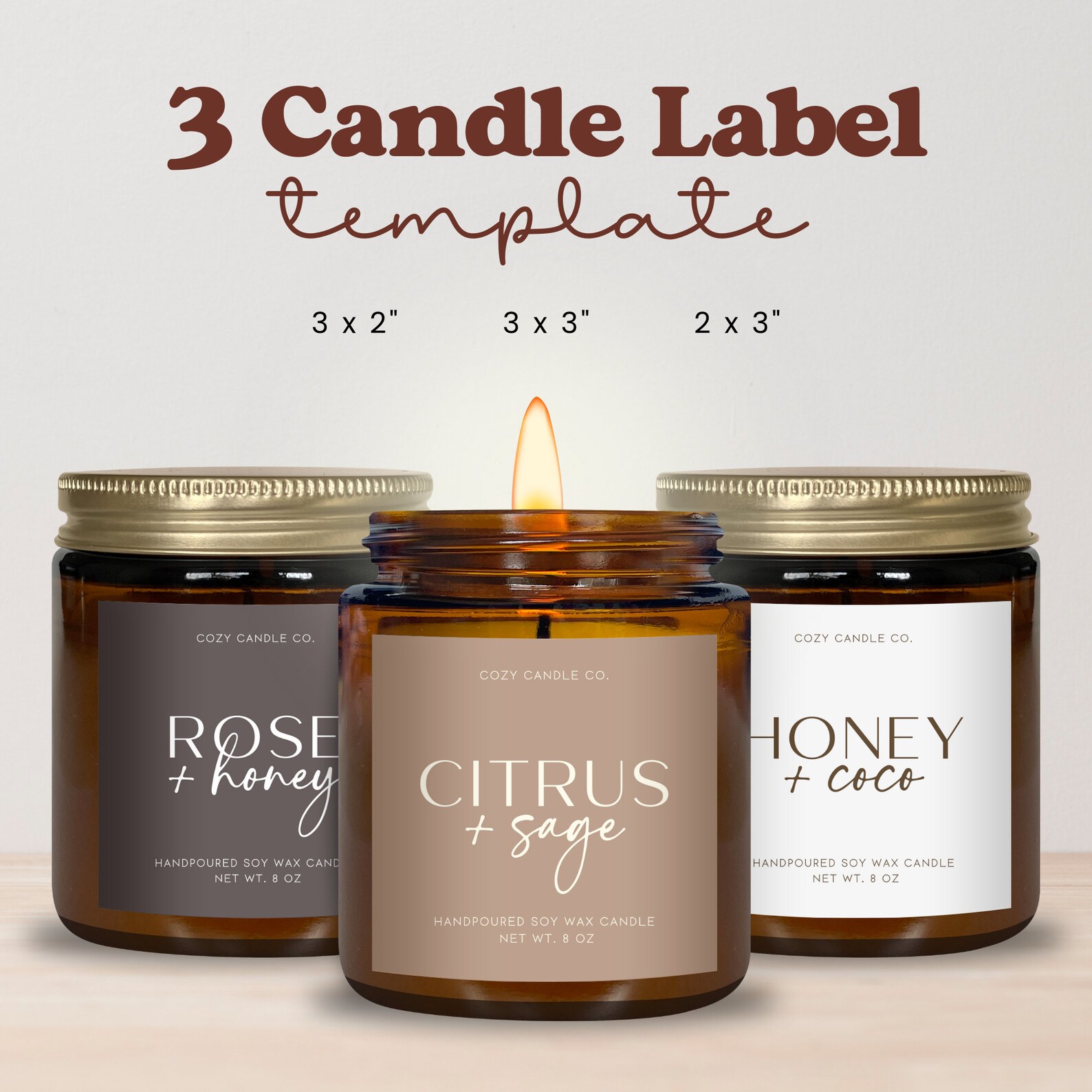 Candle Business Bundle Branding Kit Templates Candle Business - Etsy