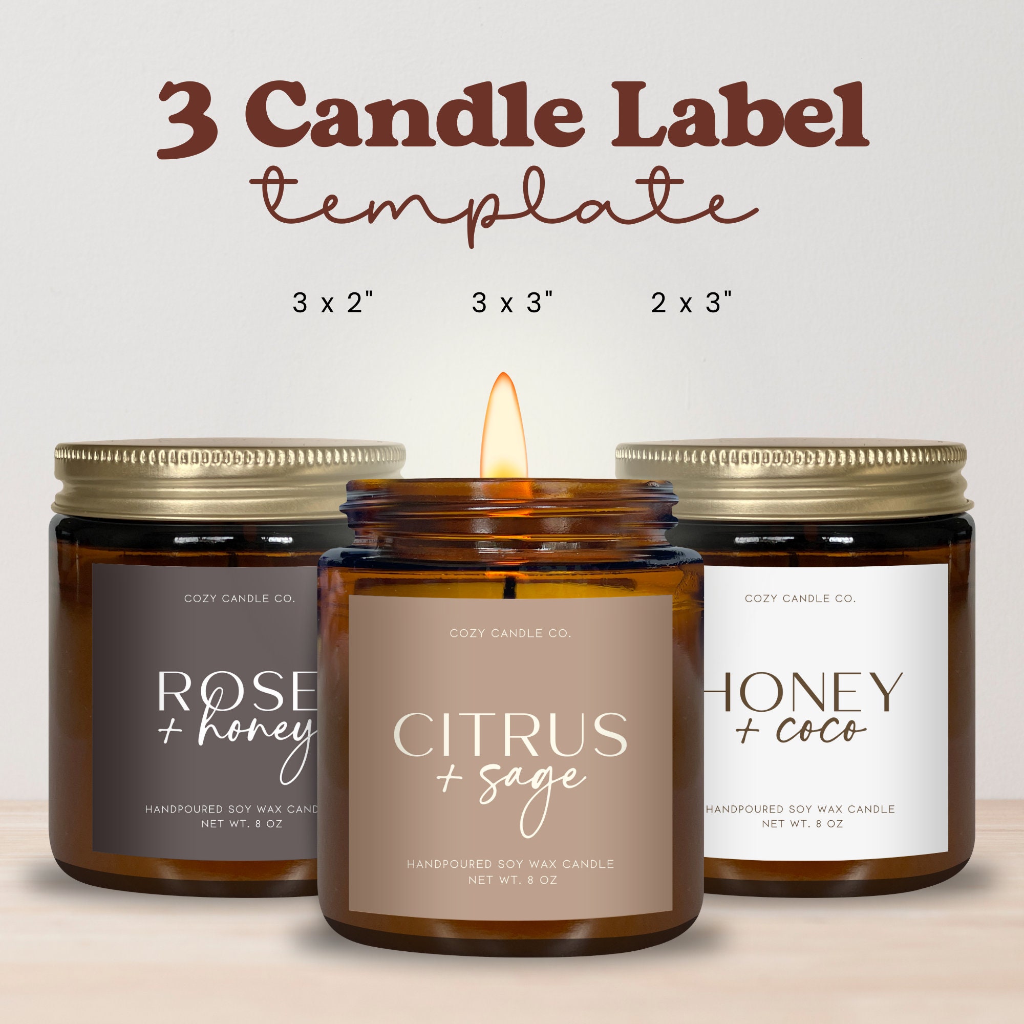 Candle Business Bundle Branding Kit Templates Candle Business - Etsy