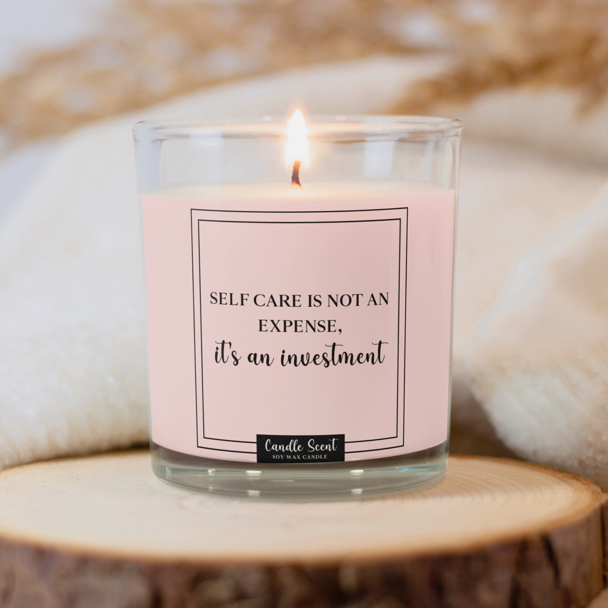 Editable Self Love Candle Label Sticker Template, Healing Candle Labels ...