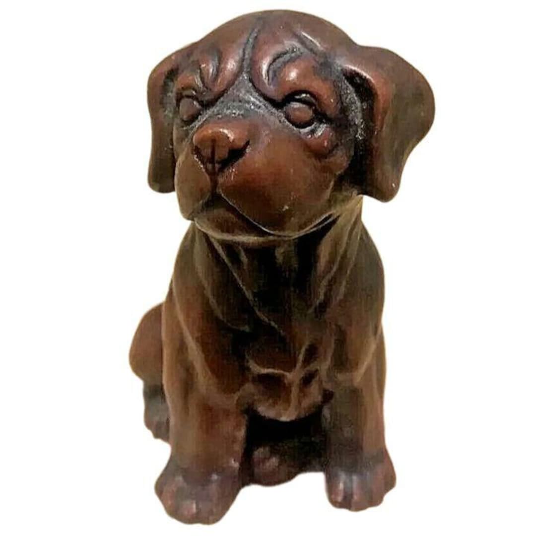 1960s Priory Castings Puppy Dog Rottweiler Figurine Ornament Ceramic ...