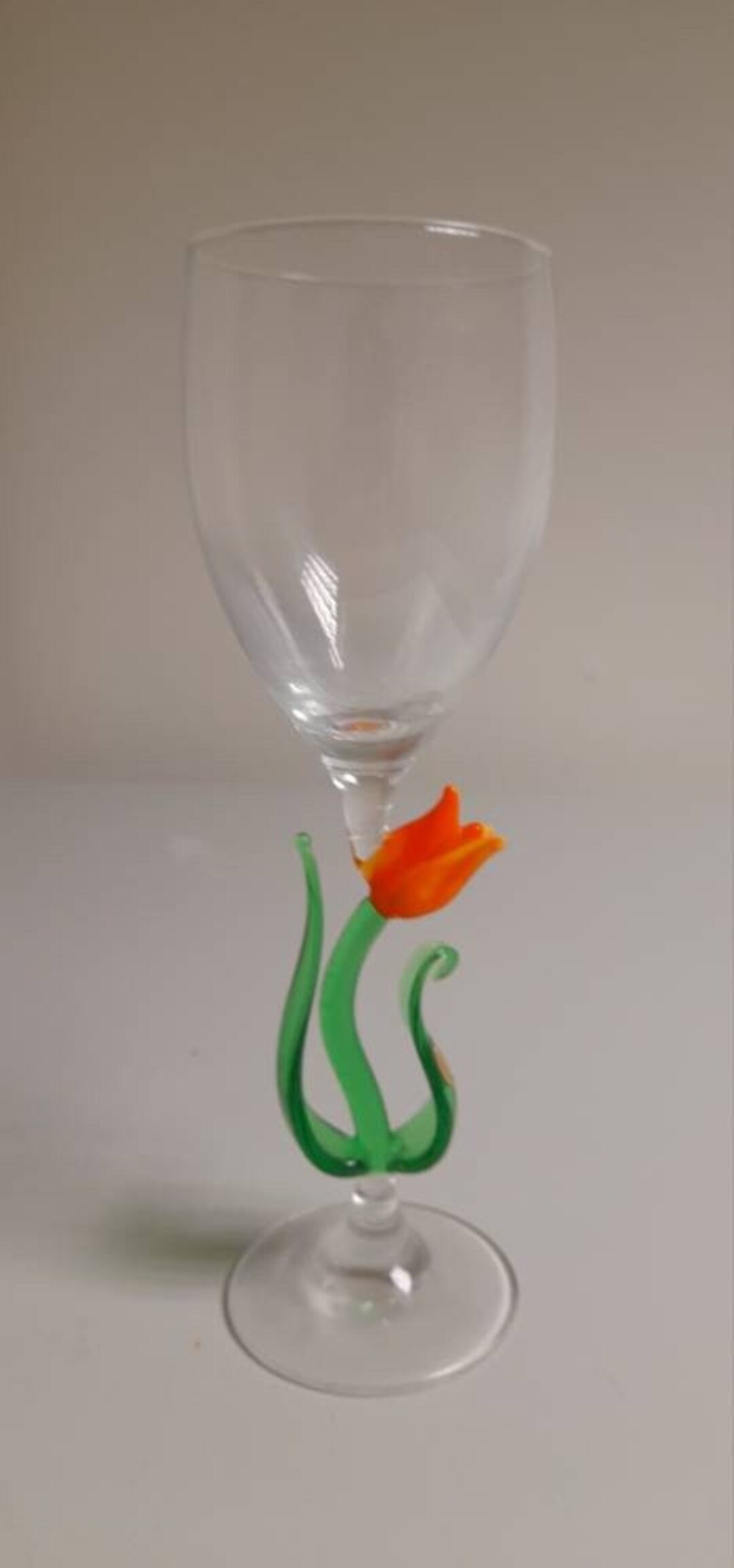 1980s Suffolk Studio Glass Handmade Flower Stemmed Wine Glass - Etsy