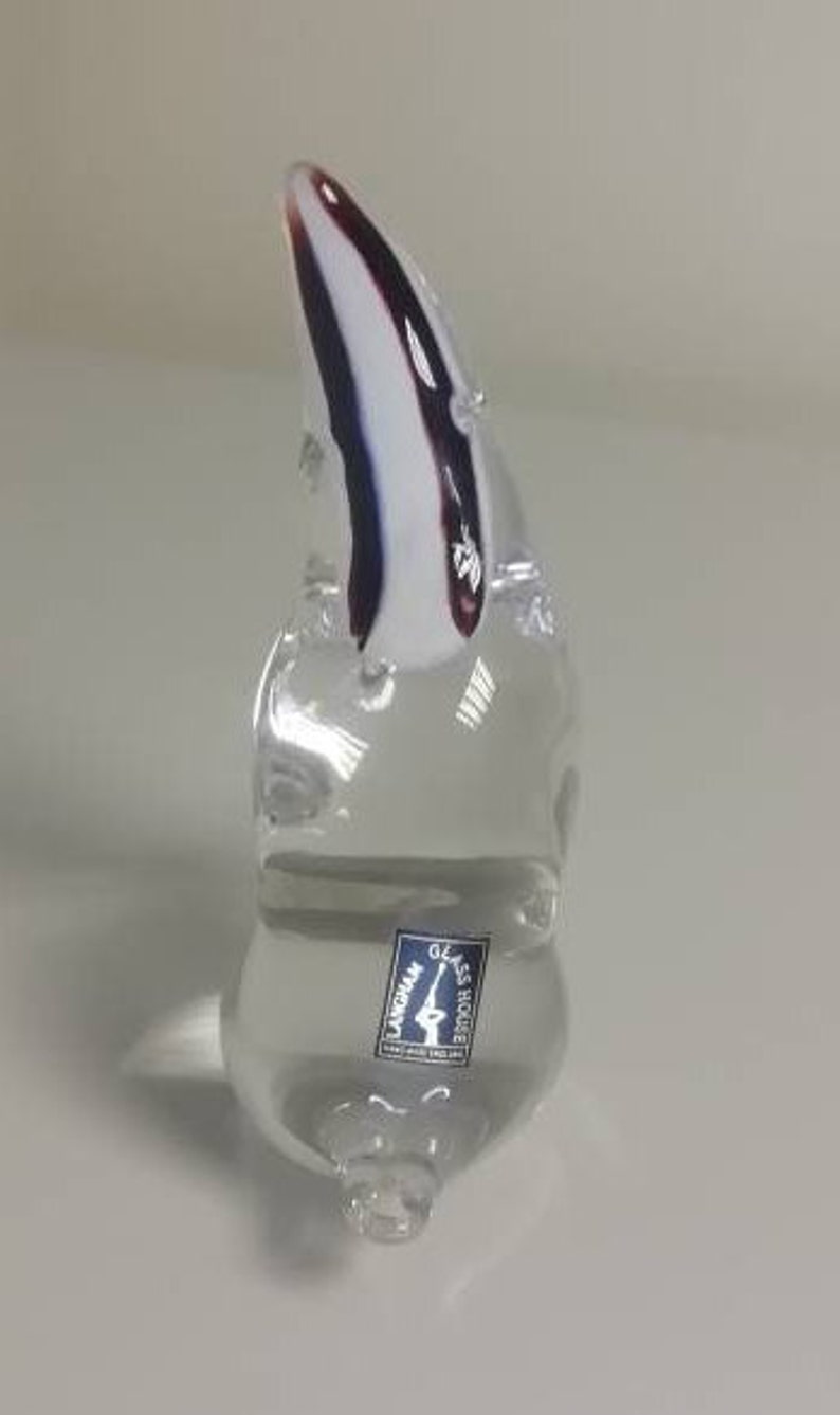 1980s Langham Glass House Art Glass Badger Figurine Ornament - Etsy