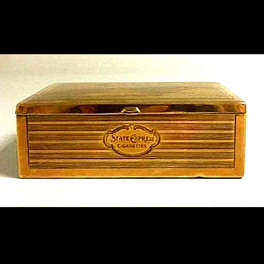 1950s Brass Cedar Wood Lined State Express Cigarette Box - Etsy