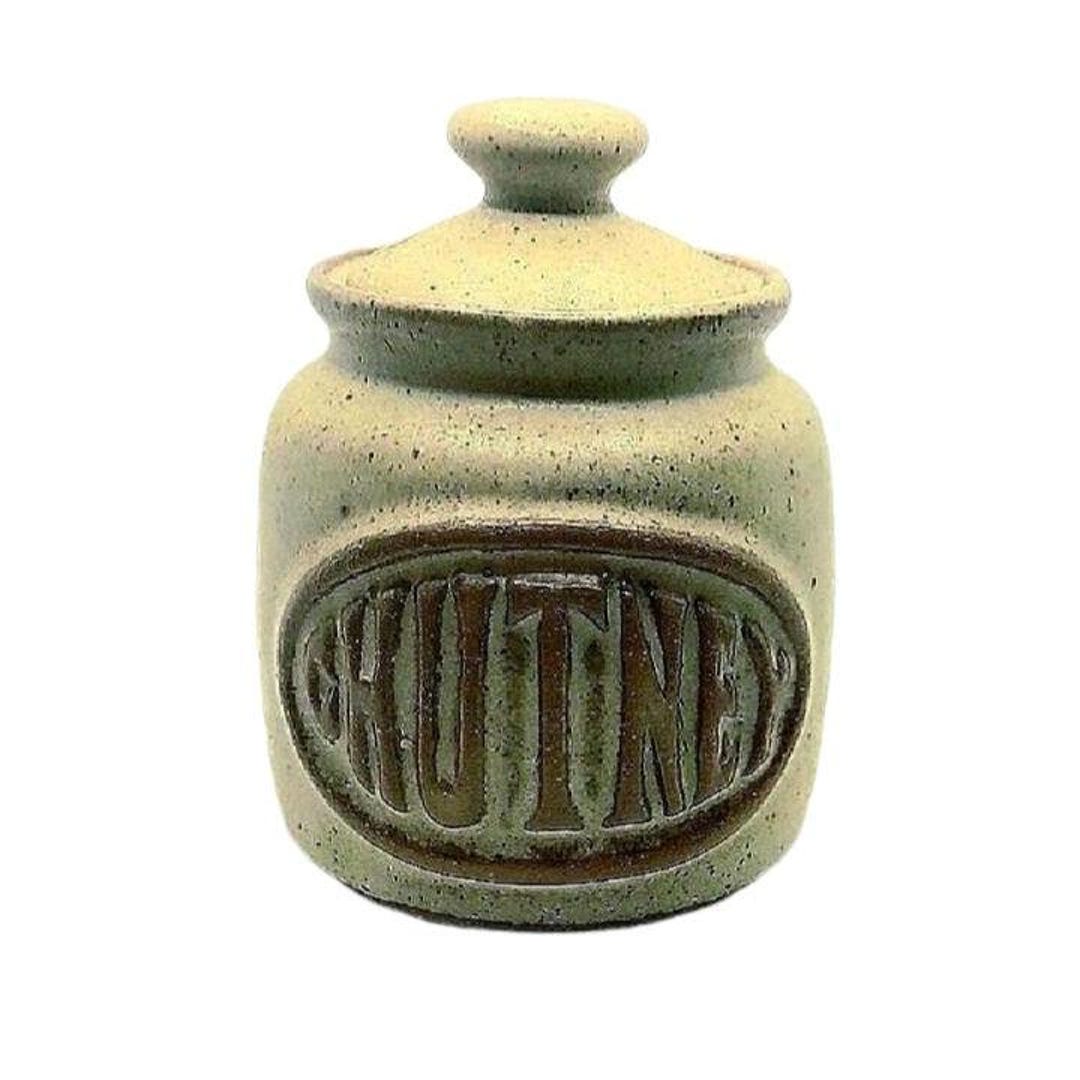 1980s Tremar Chutney Lidded Jar, Studio Cornish Pottery Pot, Chutney ...