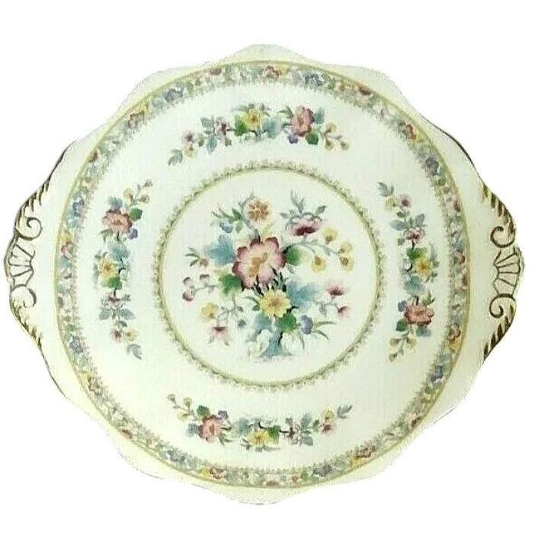 1960s Foley Fine Bone China Ming Rose Cake Serving Plate Serving ...