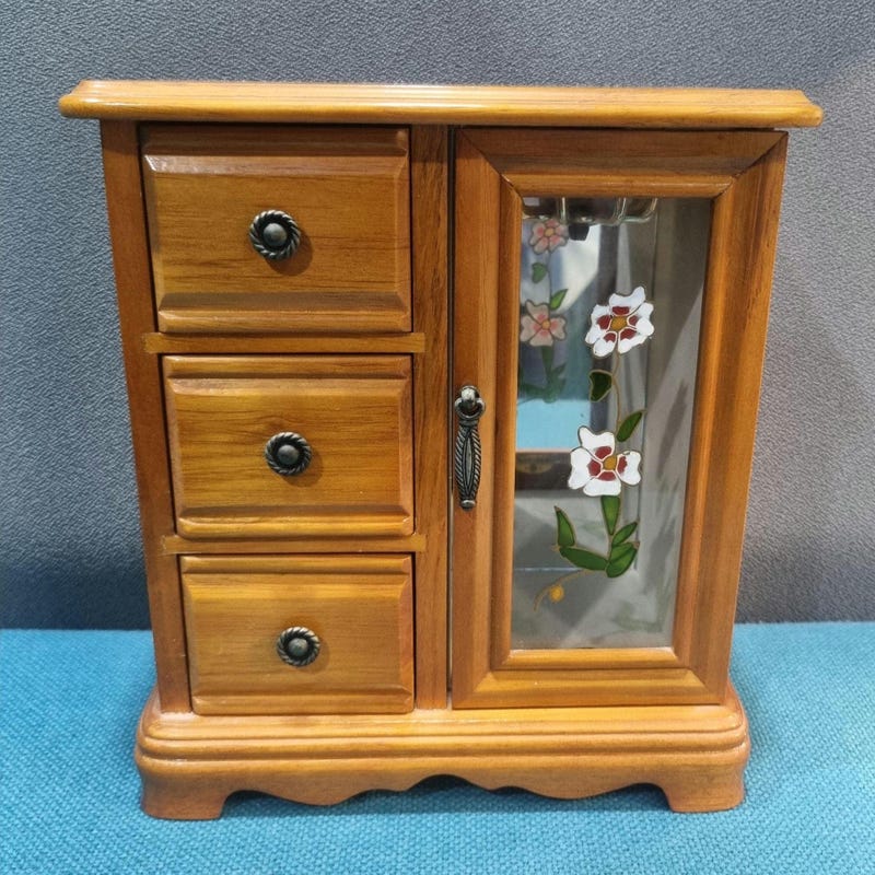 Wooden Wardrobe Jewelry Box - Etsy UK