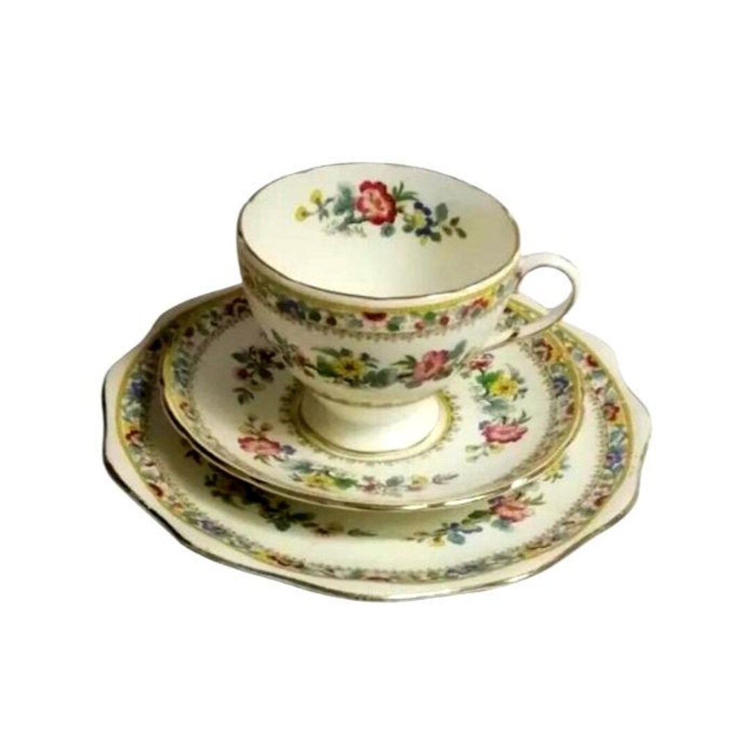 1960s Foley Fine Bone China Ming Rose Trio Tea Cup Saucer Side Plate - Etsy