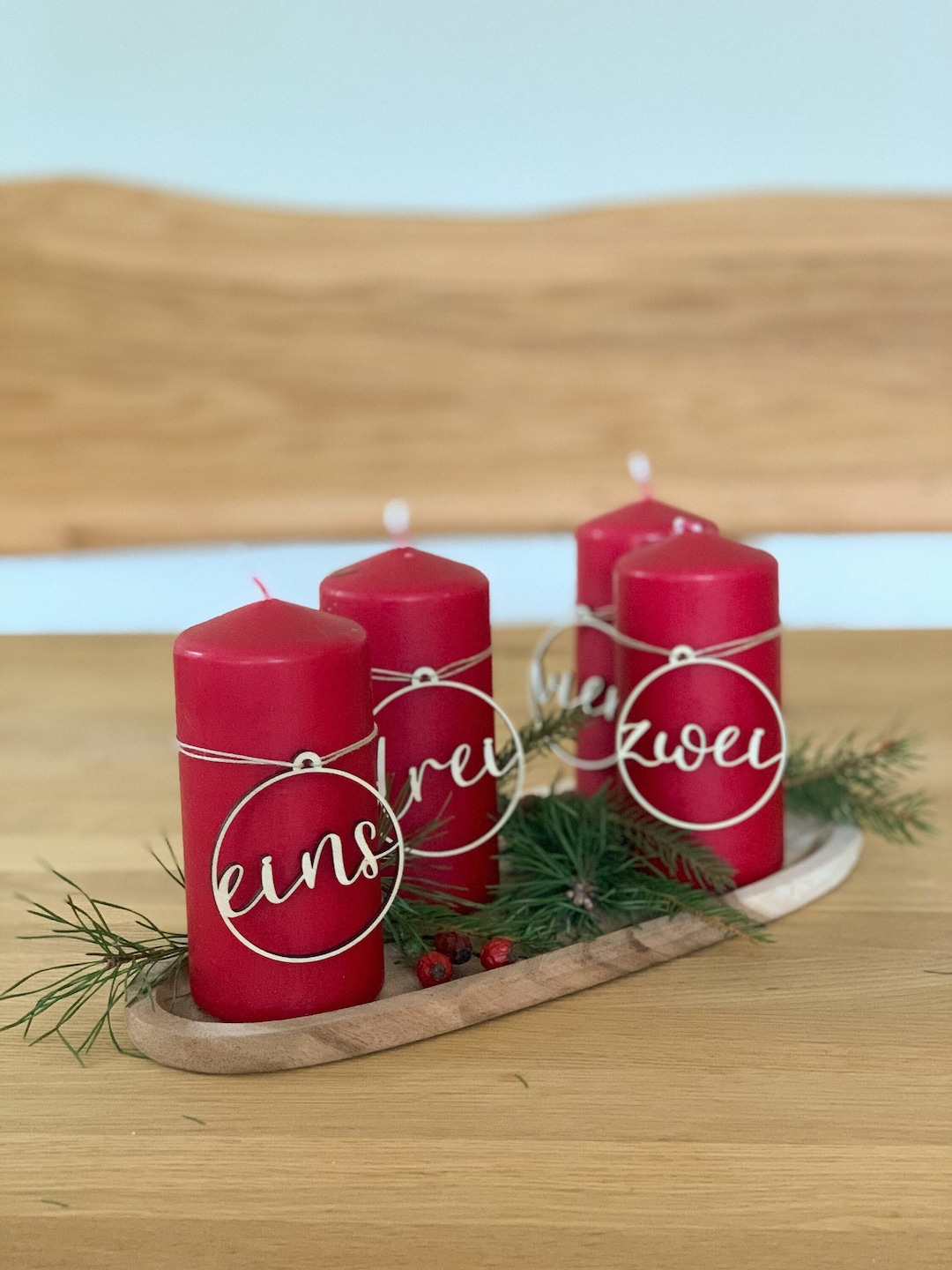Advent Wreath Numbers, Advent Wreath Numbers Pendants, Advent Wreath ...