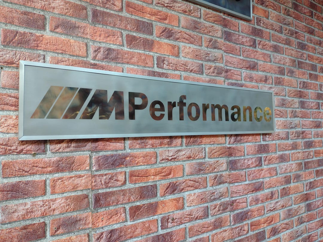 BMW M Performance Logo, Stainless Steel Style, One of a Kind. - Etsy