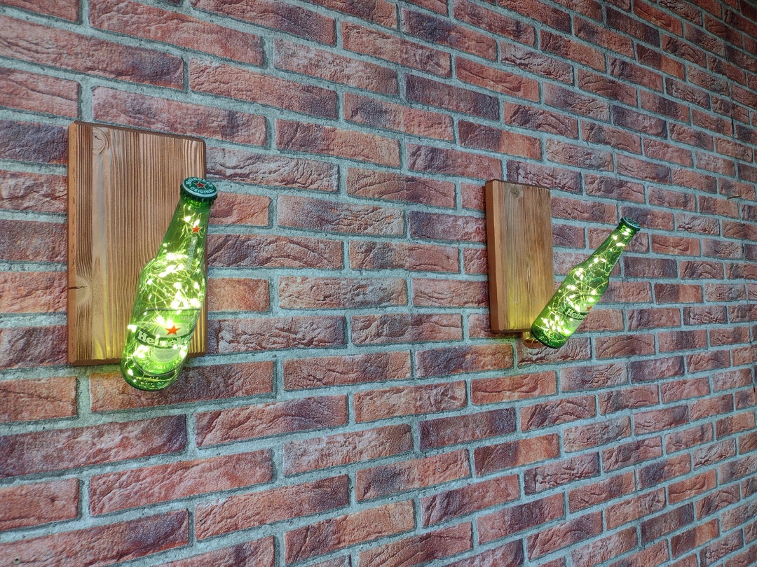 Beer Bottle Led Lamp, Pair of 2 Items. - Etsy
