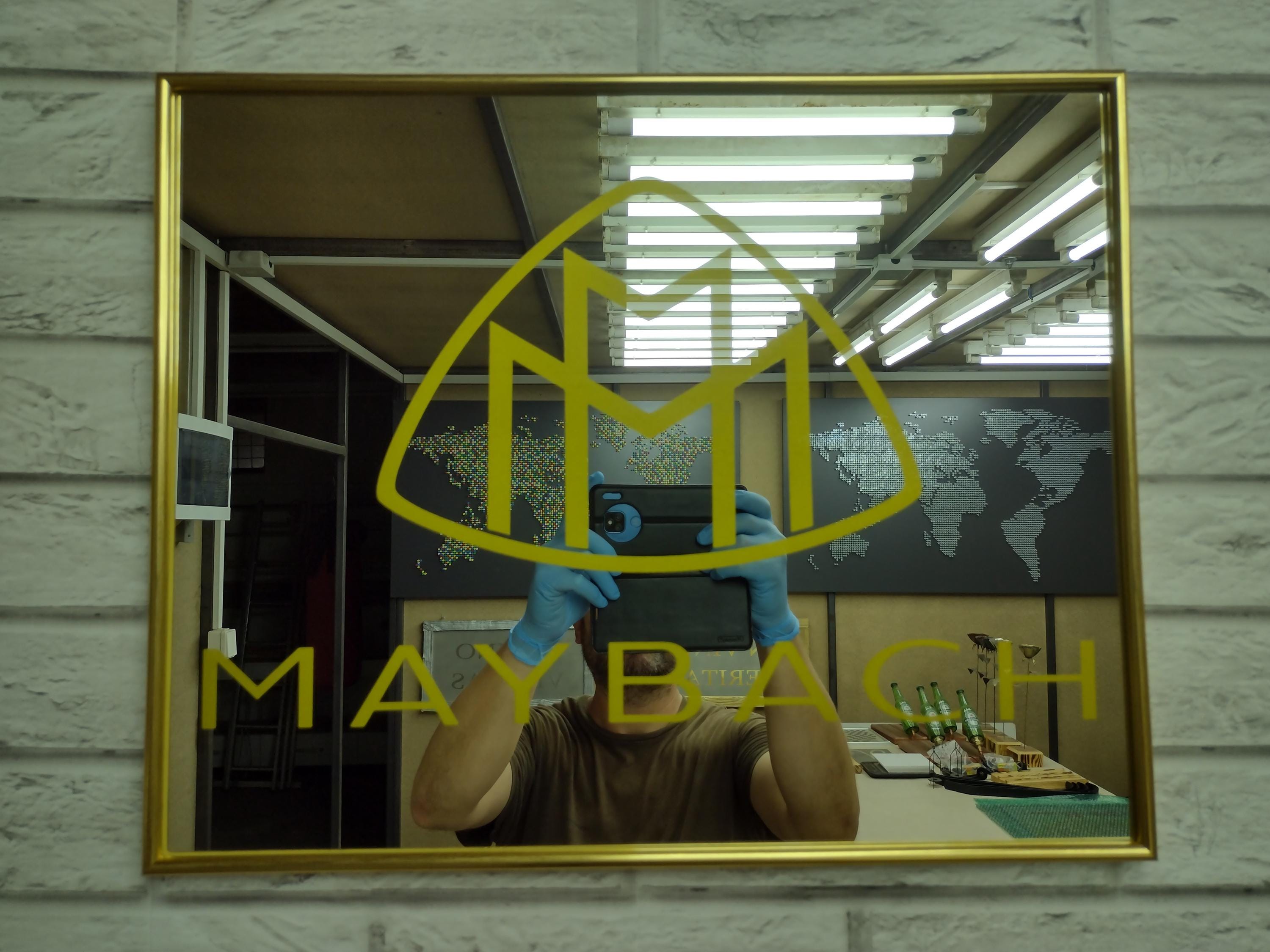 Maybach Logo, Full Mirror Style, Yellow Gold Edition. - Etsy