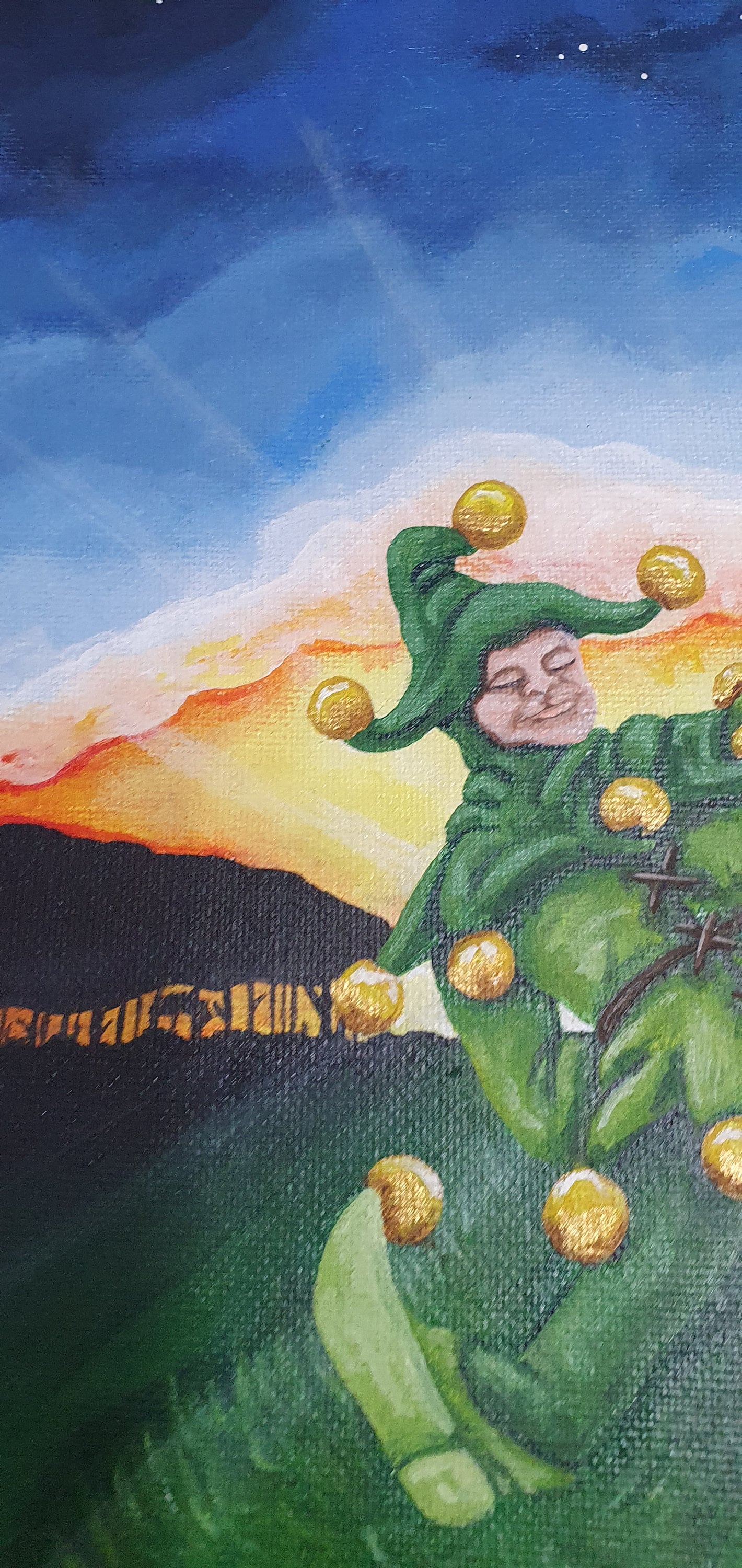 The Fool, Original Acrylic Painting on Canvas Tarot Card Artwork - Etsy