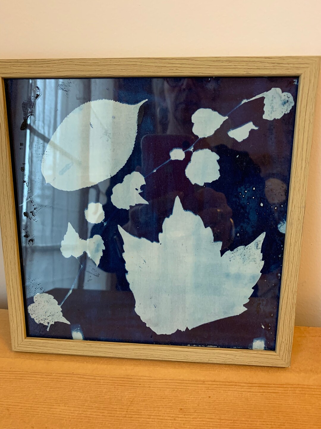 Cyanotype PAINTING Handmade Autumn - Etsy