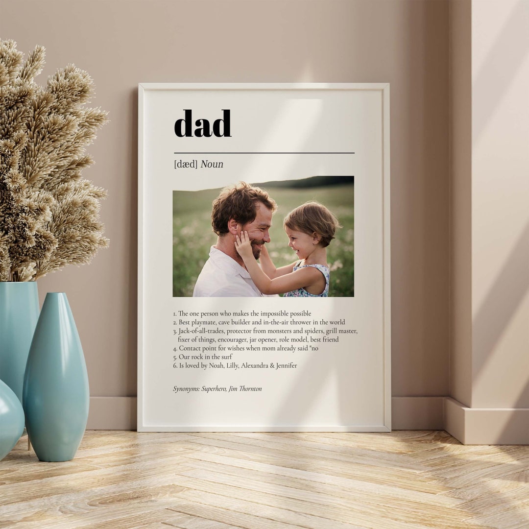 Custom Father's Day Gift Gift for Dad With Photo - Etsy