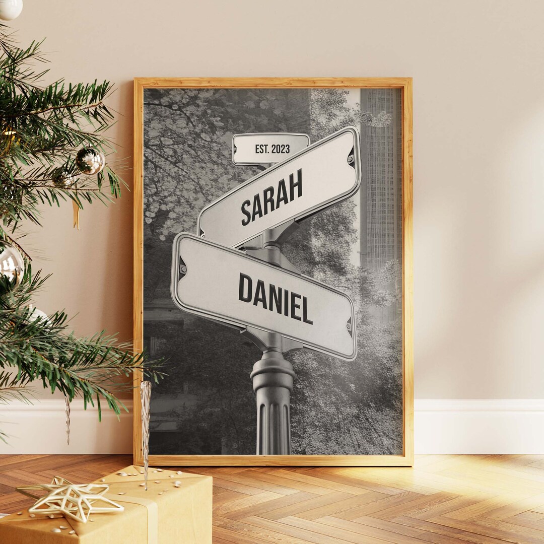 Custom Intersection Sign Personalized Christmas Gift Street - Etsy